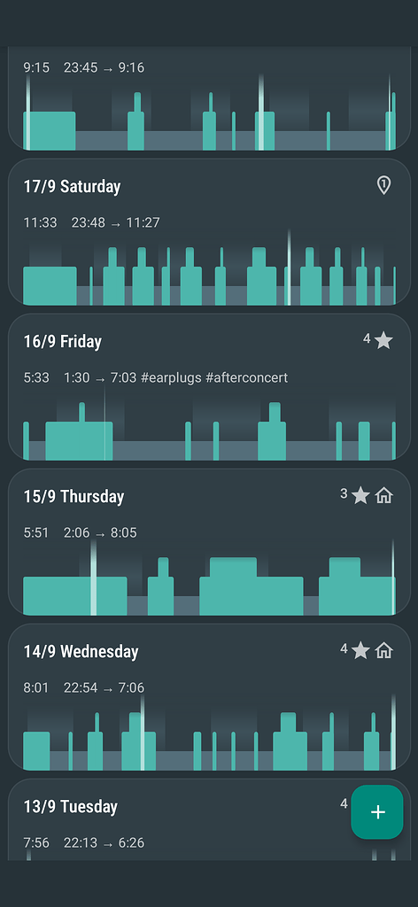 Scaling of Sleep Graphs - Feature requests - Sleep as Android